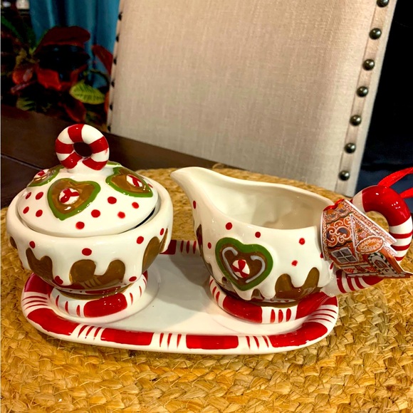 Blue Sky | Dining | Blue Sky Clayworks Gingerbread Sugar And Creamer ...